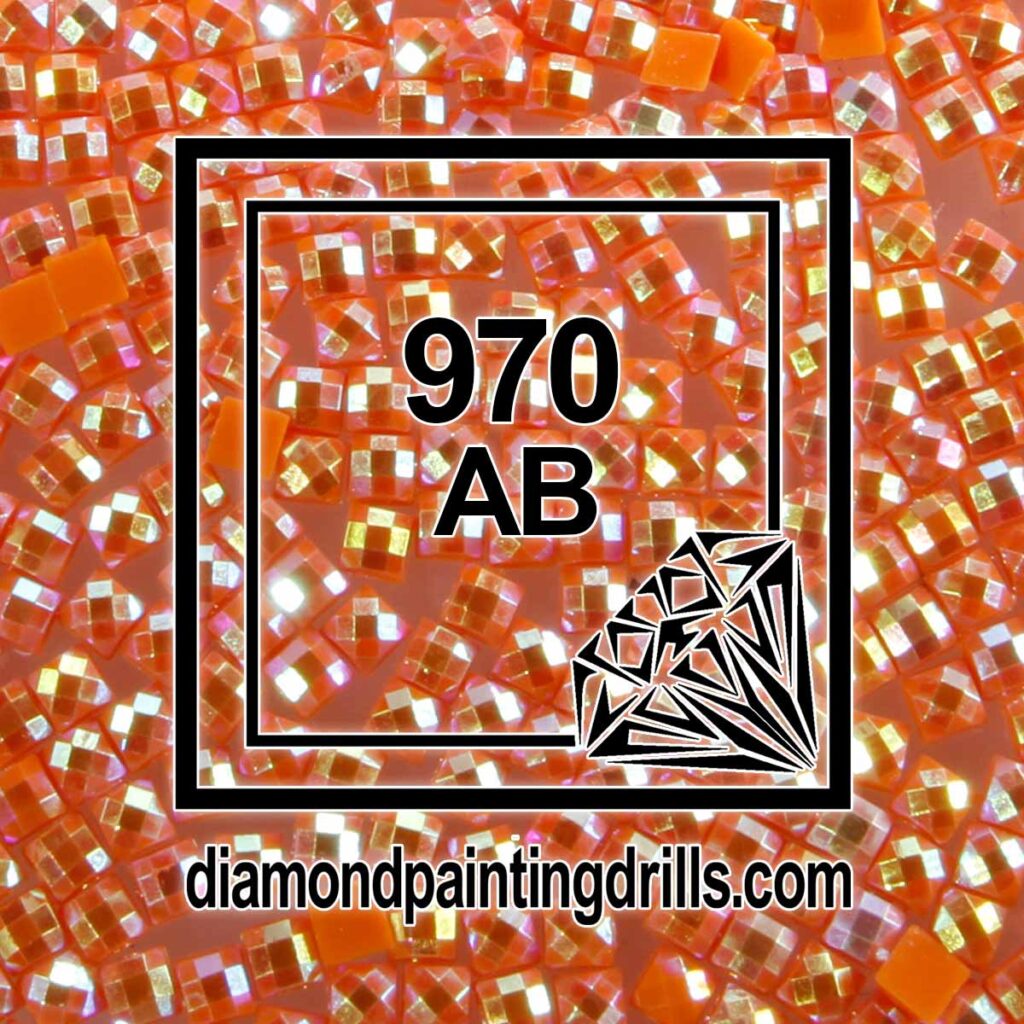 970 Pumpkin - Light - Square AB - Diamond Painting Drills