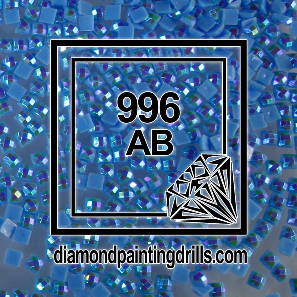 996 Electric Blue - Medium - Square AB - Diamond Painting Drills