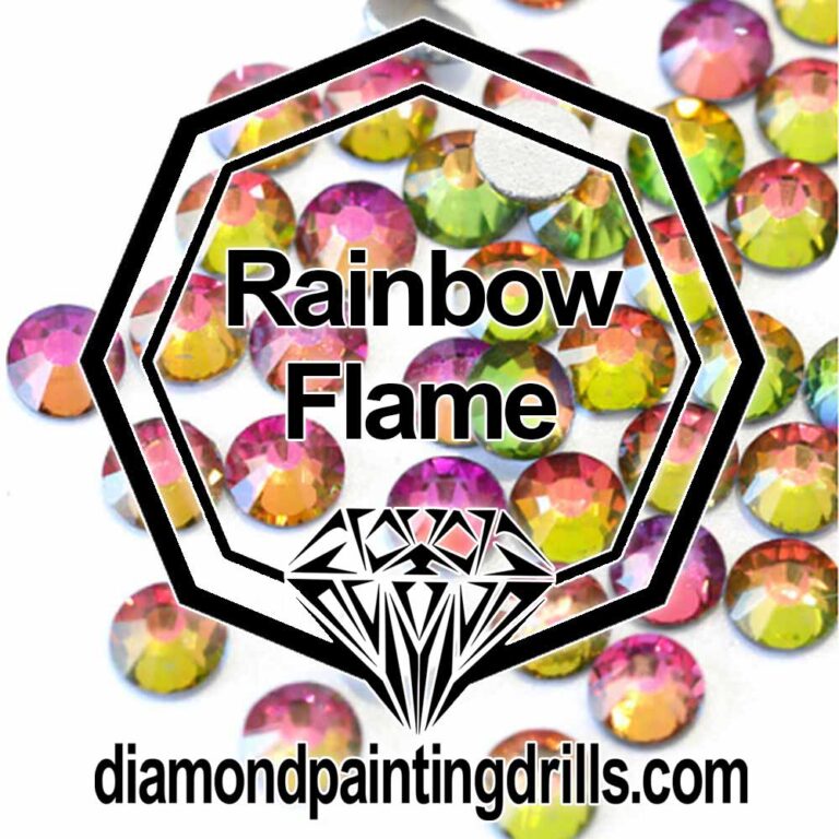 Rainbow Flame Rd/Sq - Diamond Painting Drills