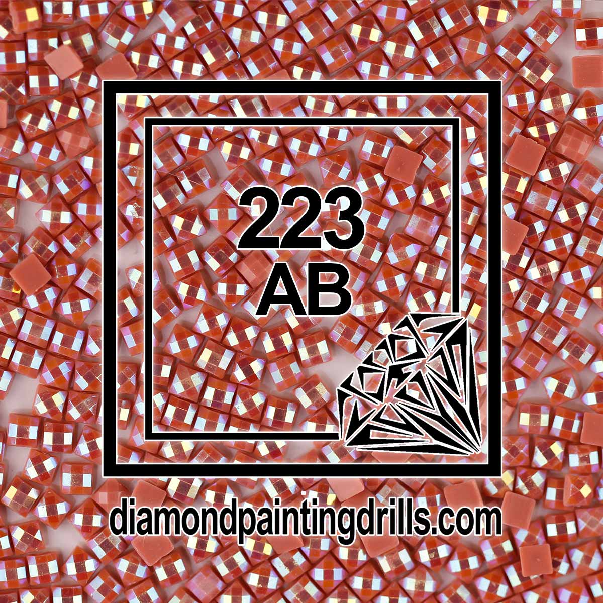 223 Shell Pink - Light - Square AB - Diamond Painting Drills