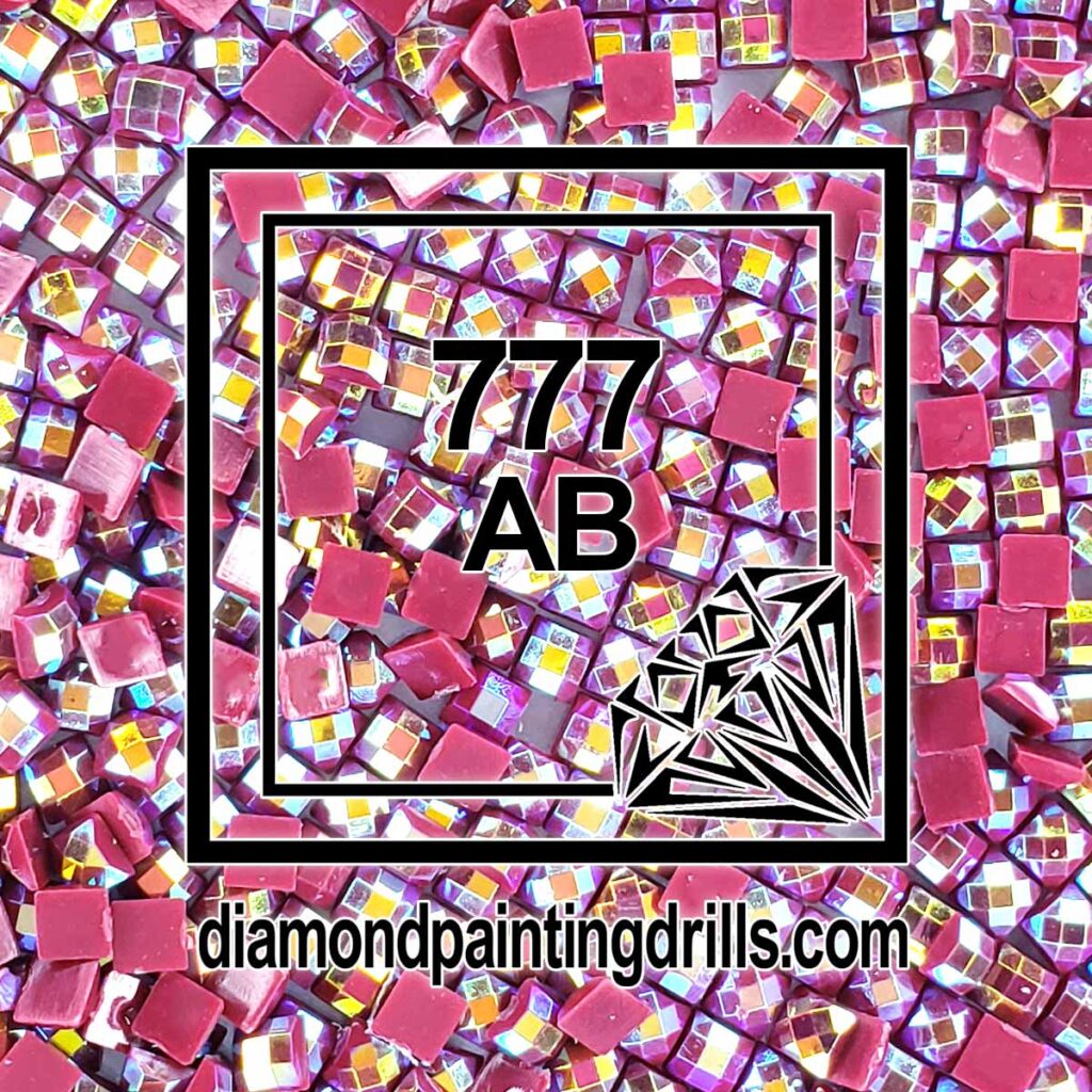 DMC 777 Red - Deep - Square AB - Diamond Painting Drills