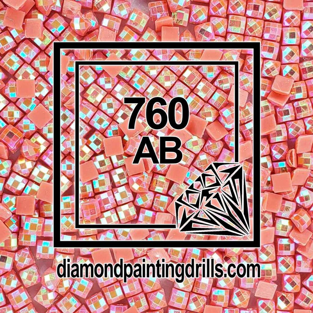 DMC 760 Salmon - Square AB - Diamond Painting Drills