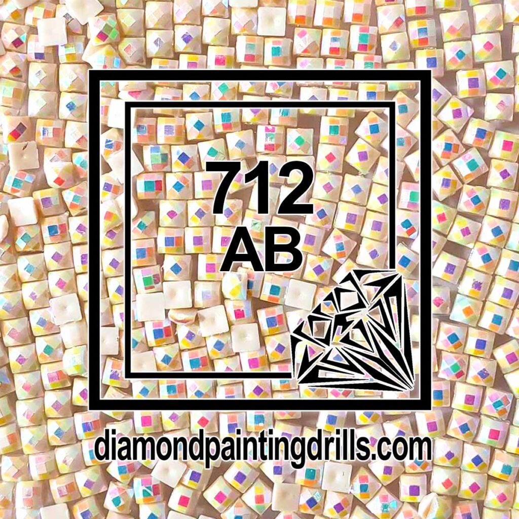 DMC 712 Cream - Square AB - Diamond Painting Drills