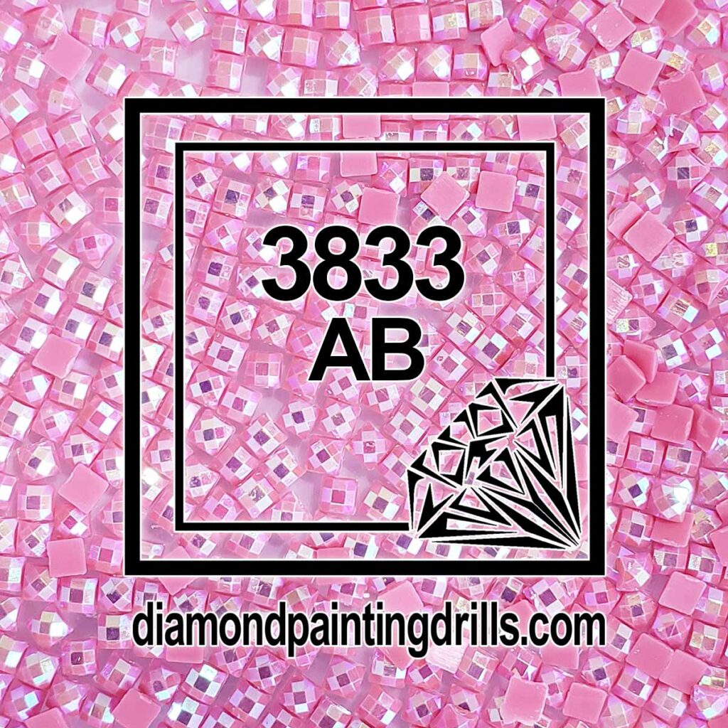 DMC 3833 Raspberry - Light - Square AB - Diamond Painting Drills