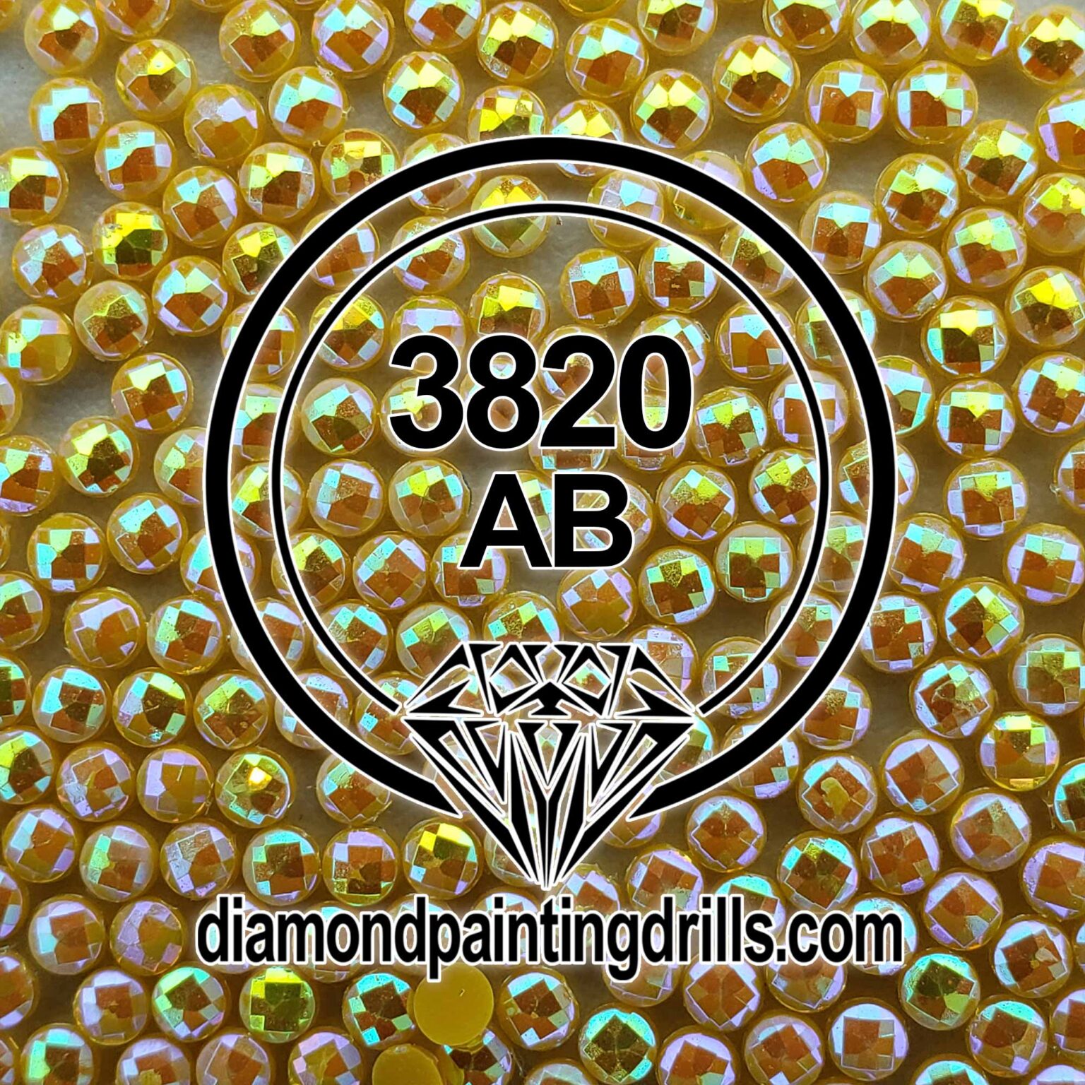 DMC 3820 Straw - Dark - Round AB - Diamond Painting Drills