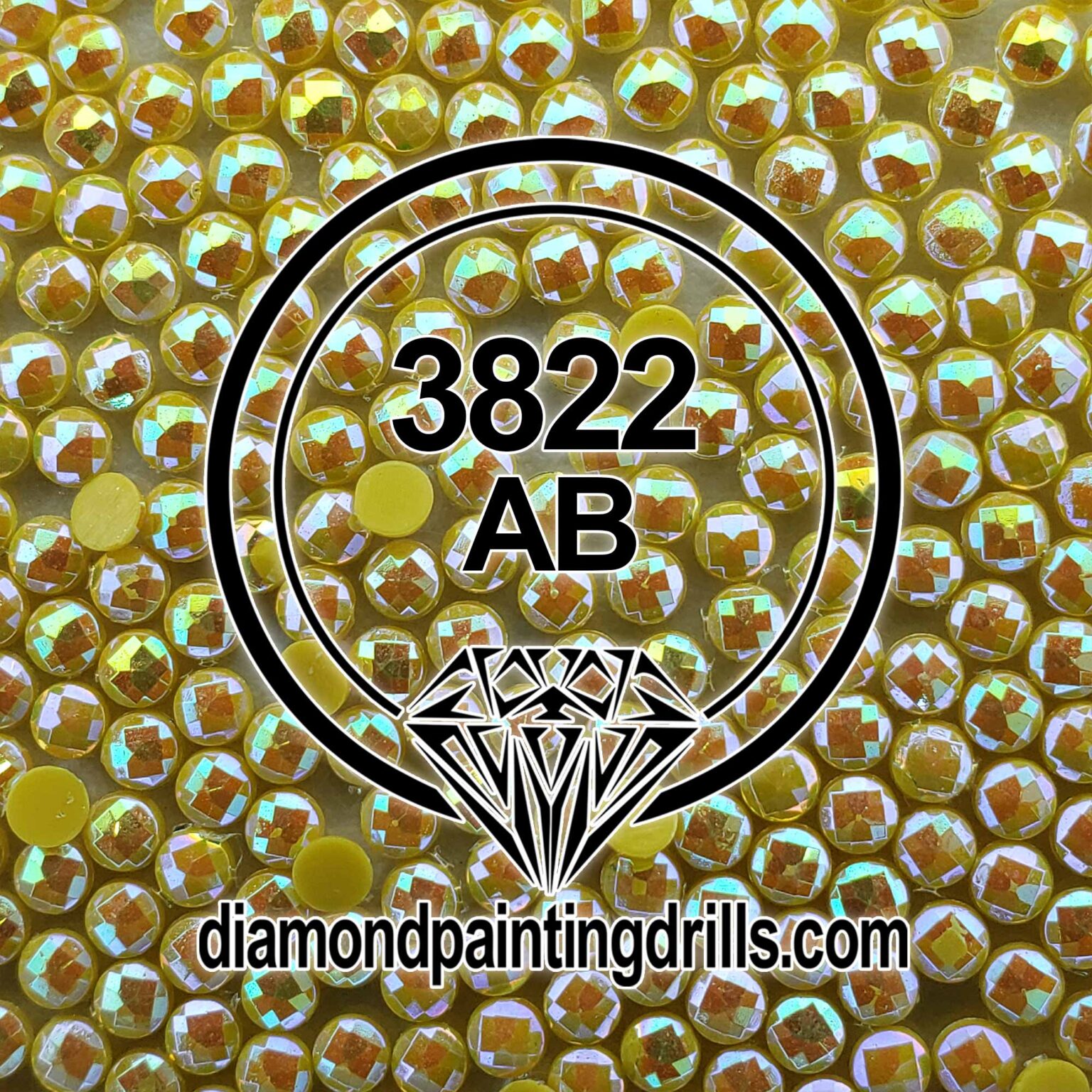 DMC 3822 Straw - Light - Round AB - Diamond Painting Drills