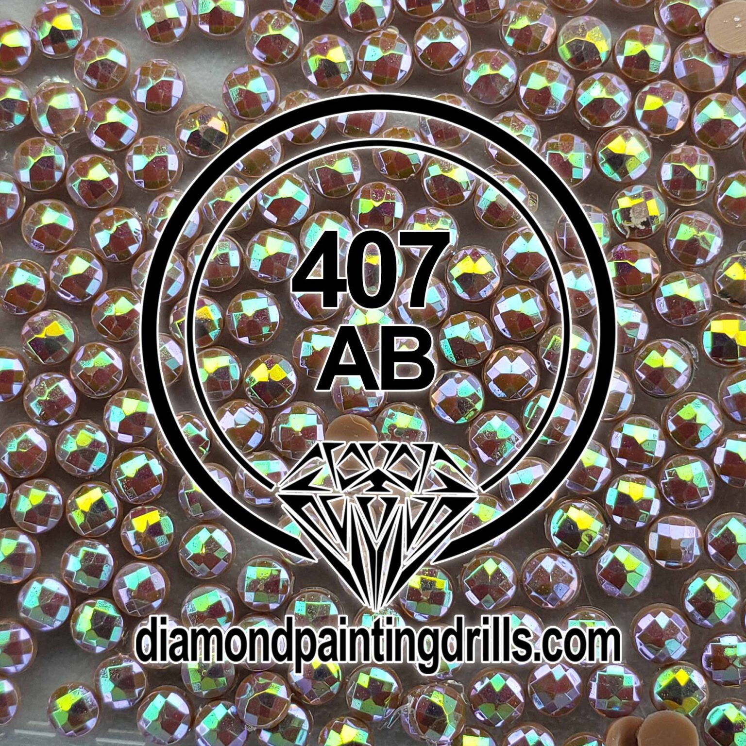 DMC 407 Desert Sand - Dark - Round AB - Diamond Painting Drills
