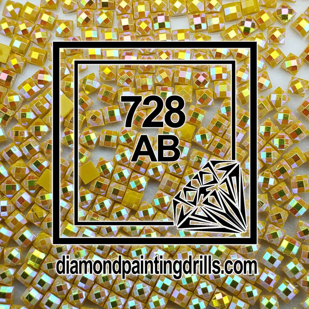 728 Golden Yellow - Square AB - Diamond Painting Drills