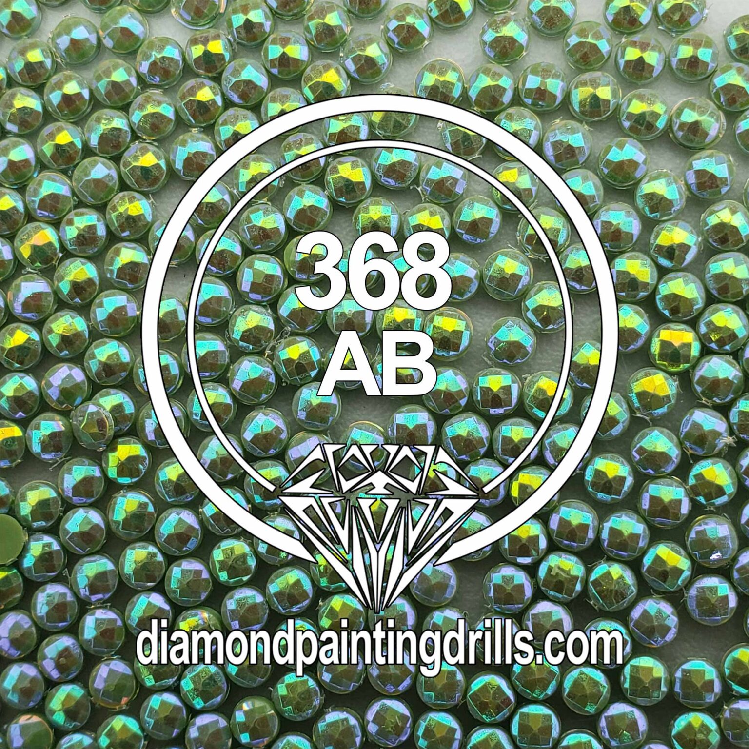 DMC 368 Pistachio Green - Light - Round AB - Diamond Painting Drills