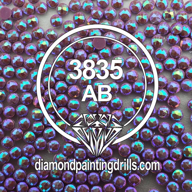 DMC 3835 Grape - Medium - Round AB - Diamond Painting Drills