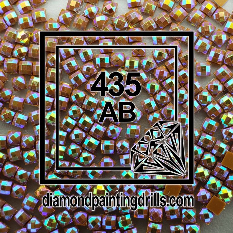DMC 435 Brown - Very Light - Square AB Diamond Painting Drills