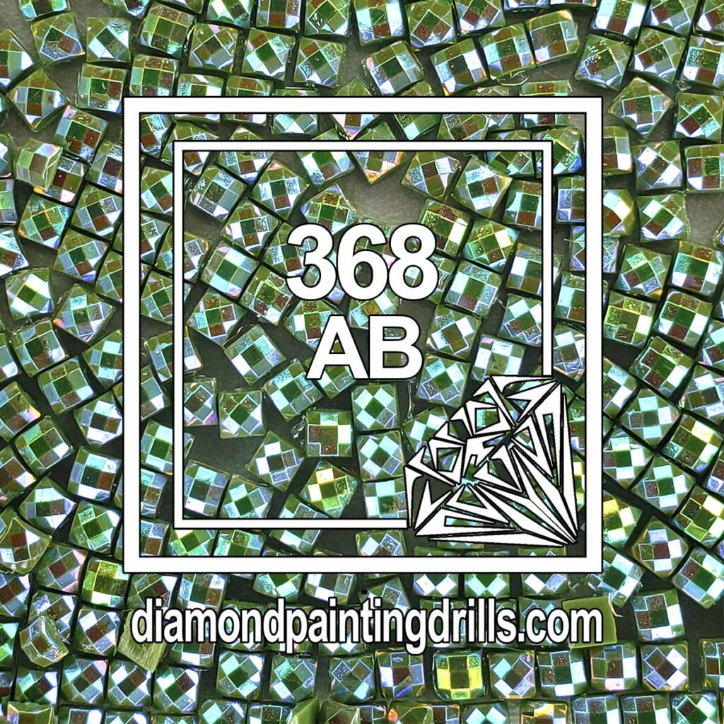 DMC 368 Pistachio Green - Light - Square AB Diamond Painting Drills