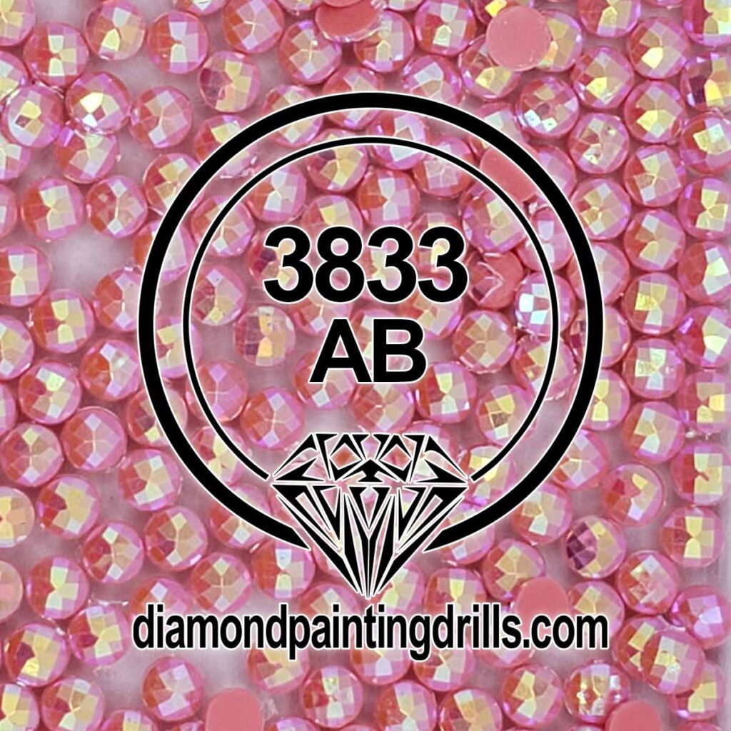 DMC 3833 Raspberry - Light - Round AB - Diamond Painting Drills
