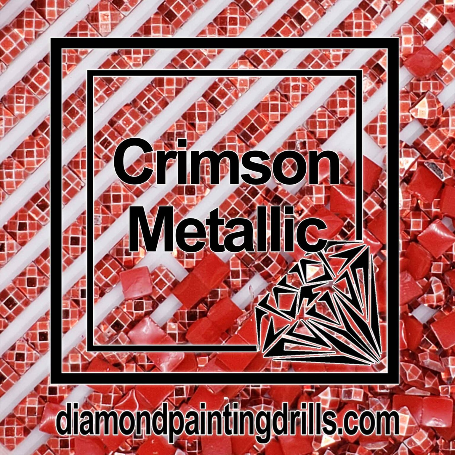 Crimson Metallic Drills - Square - Diamond Painting Drills