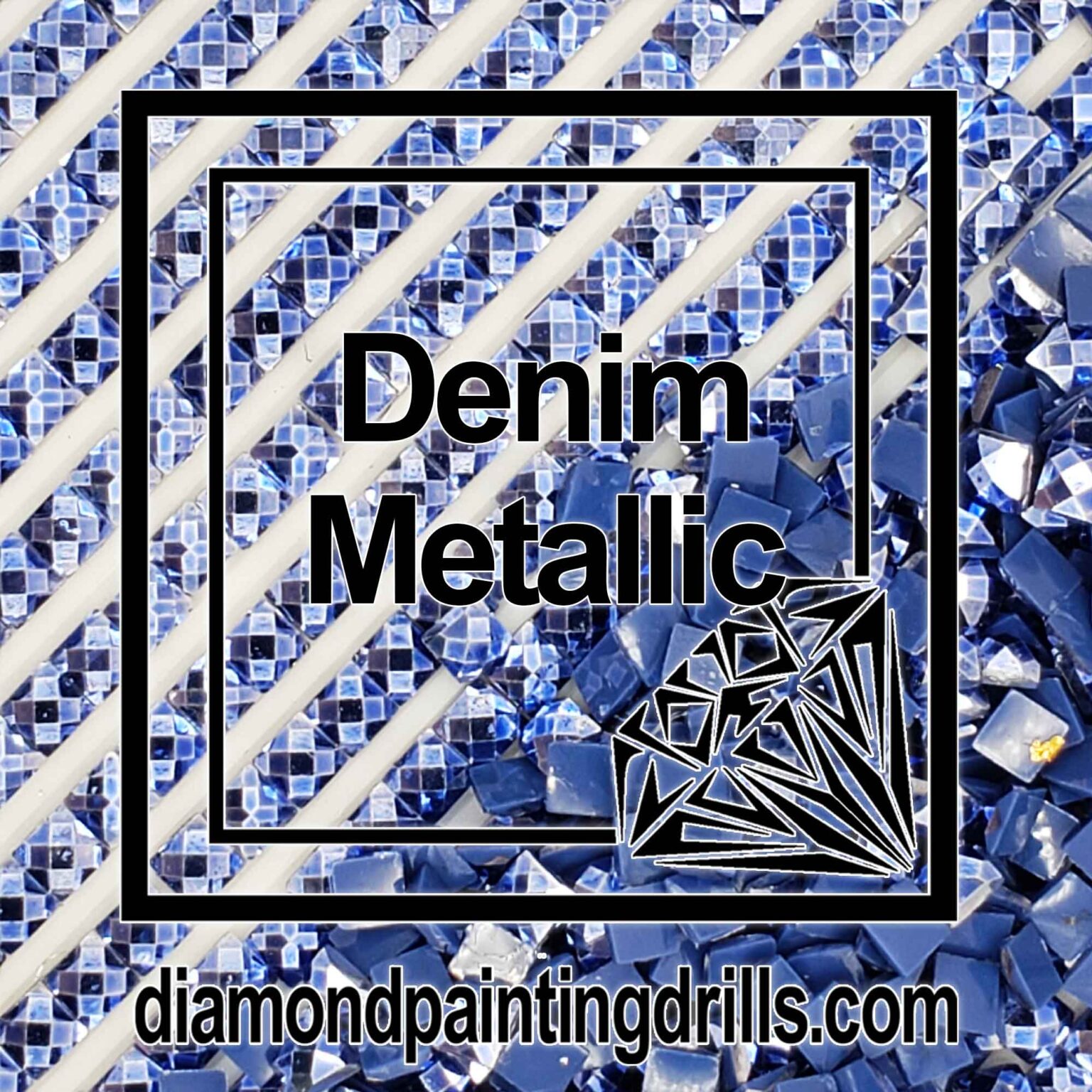 Denim Metallic Drills - Square - Diamond Painting Drills