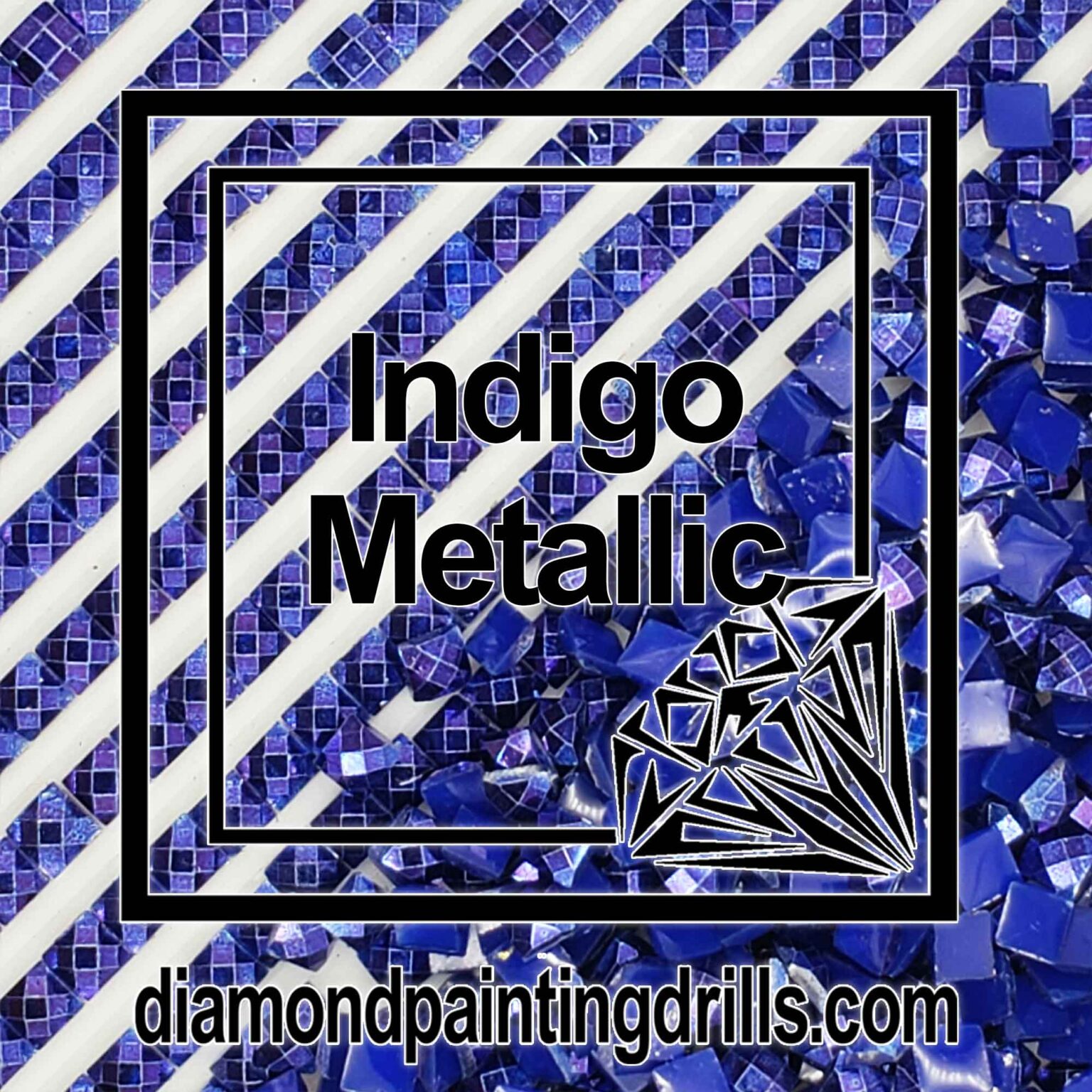 Indigo Metallic Drills - Square - Diamond Painting Drills