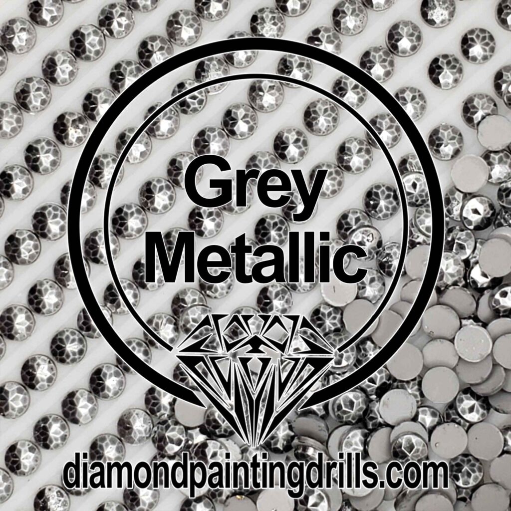 Grey Metallic Drills - Round - Diamond Painting Drills
