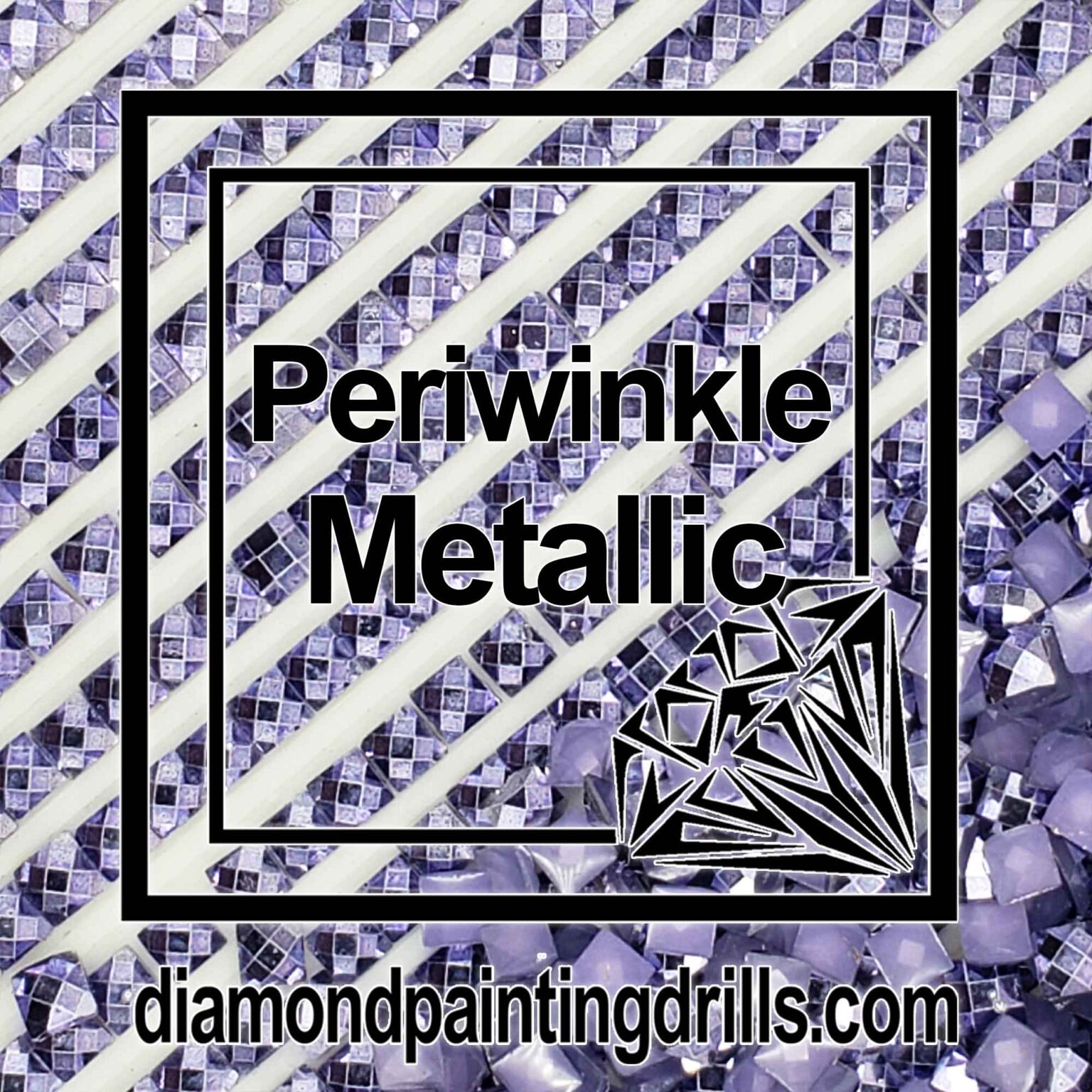 Periwinkle Metallic Drills - Square - Diamond Painting Drills