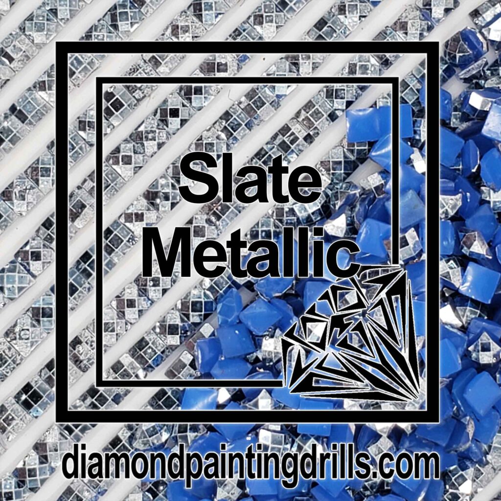 Slate Metallic Drills - Square - Diamond Painting Drills