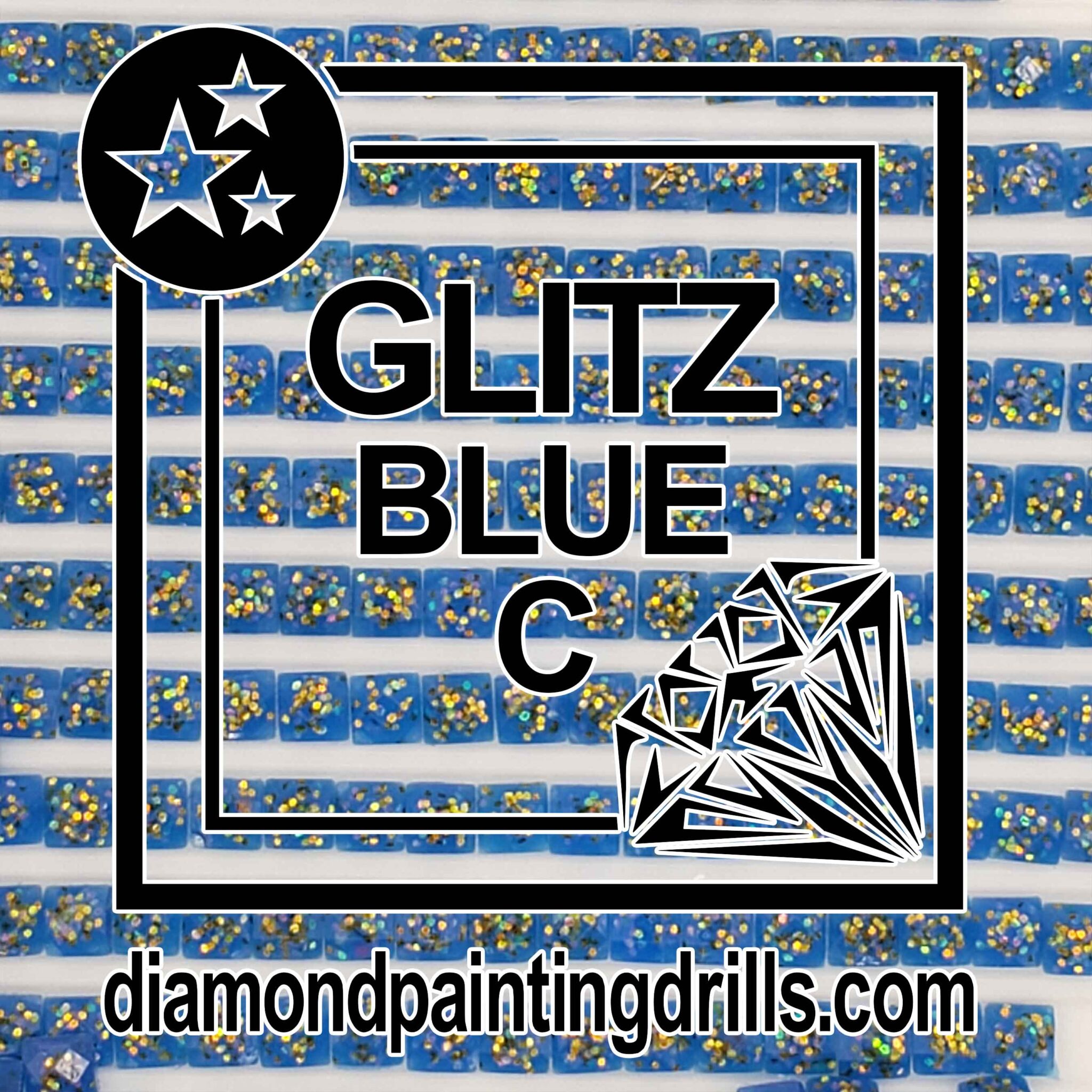 Blue 'C' Glitz Drills - Square - Diamond Painting Drills
