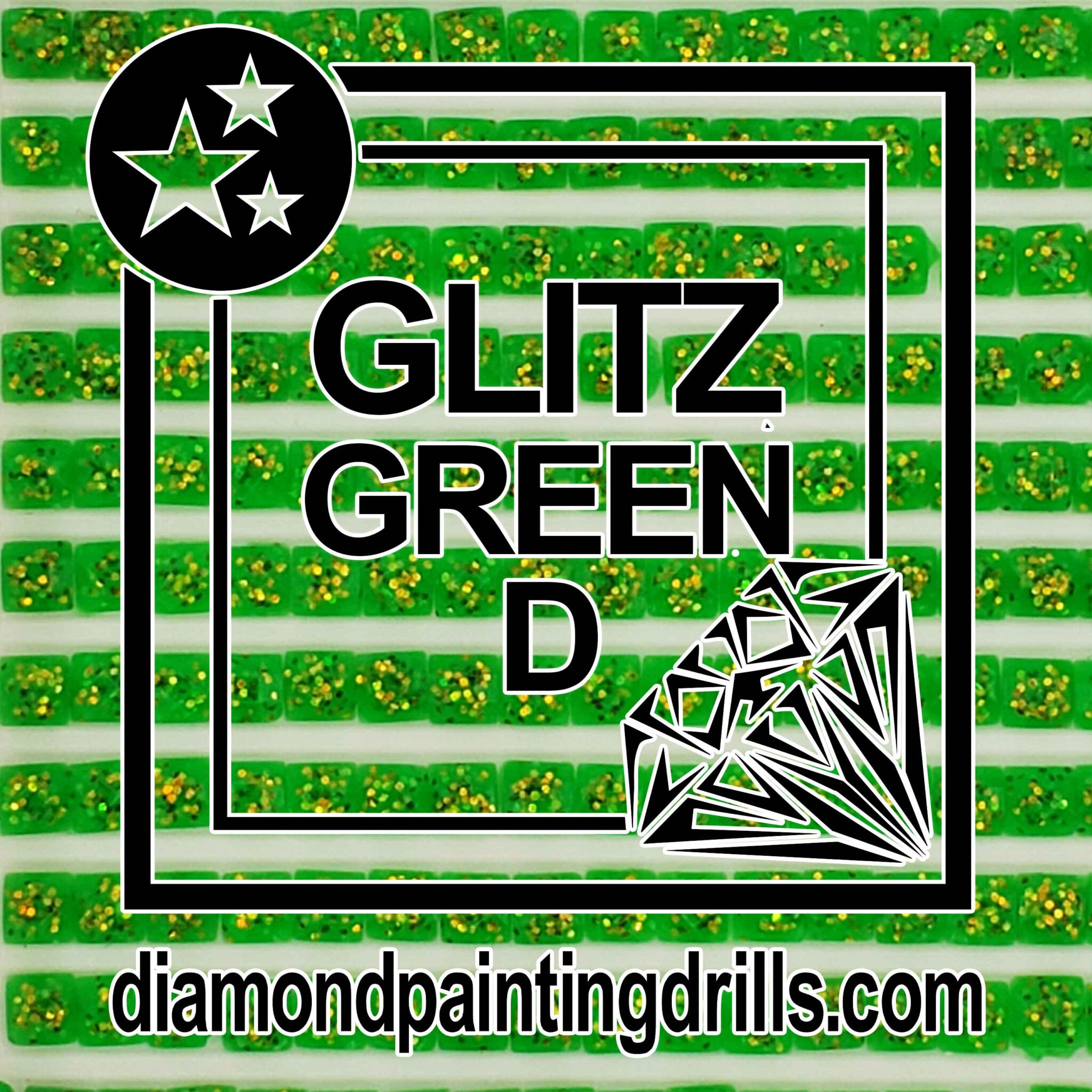 Green 'D' Glitz Drills - Square - Diamond Painting Drills