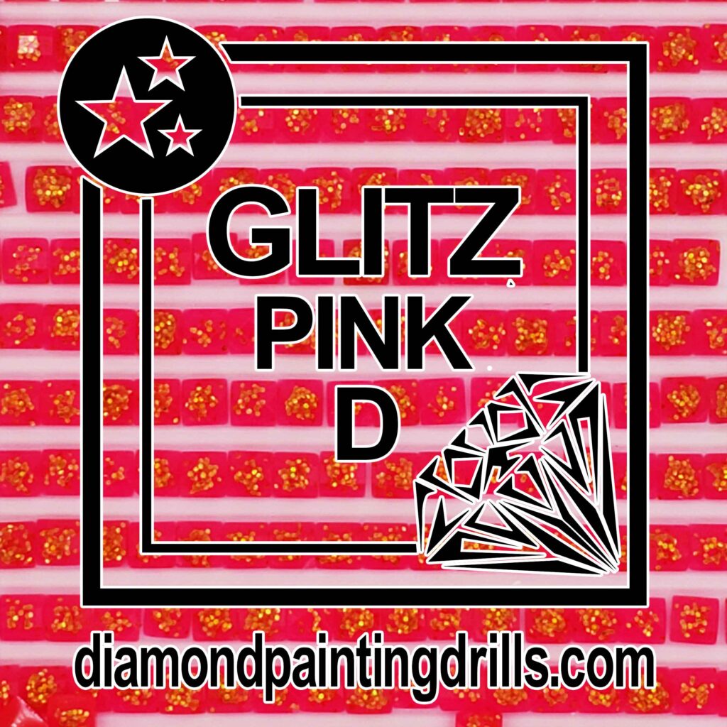 Pink 'D' Glitz Drills - Square - Diamond Painting Drills