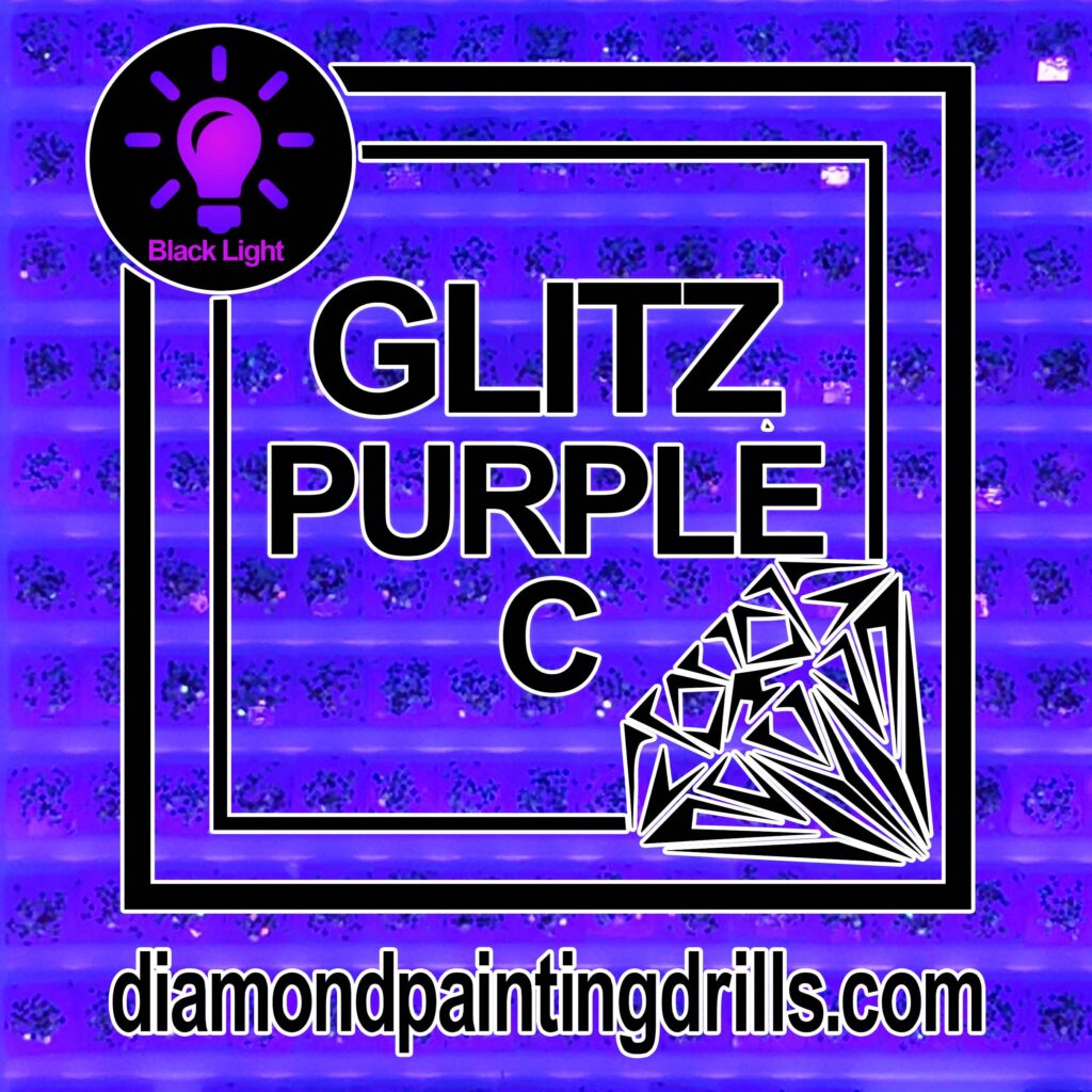 Purple 'C' Glitz Drills - Square - Diamond Painting Drills